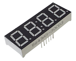 ★0.56★コロン付4桁7セグLED表示器（赤色） - aitendo